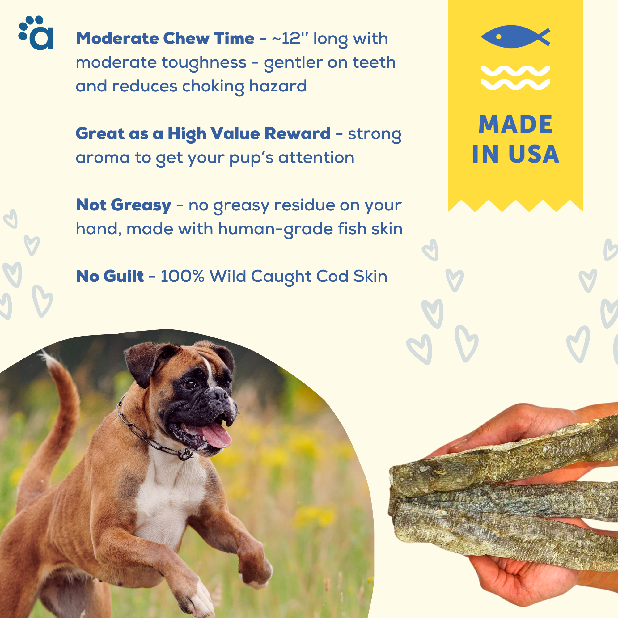 A Better Chew - Wild Caught Cod Skin Chews - Natural Alternative to ...
